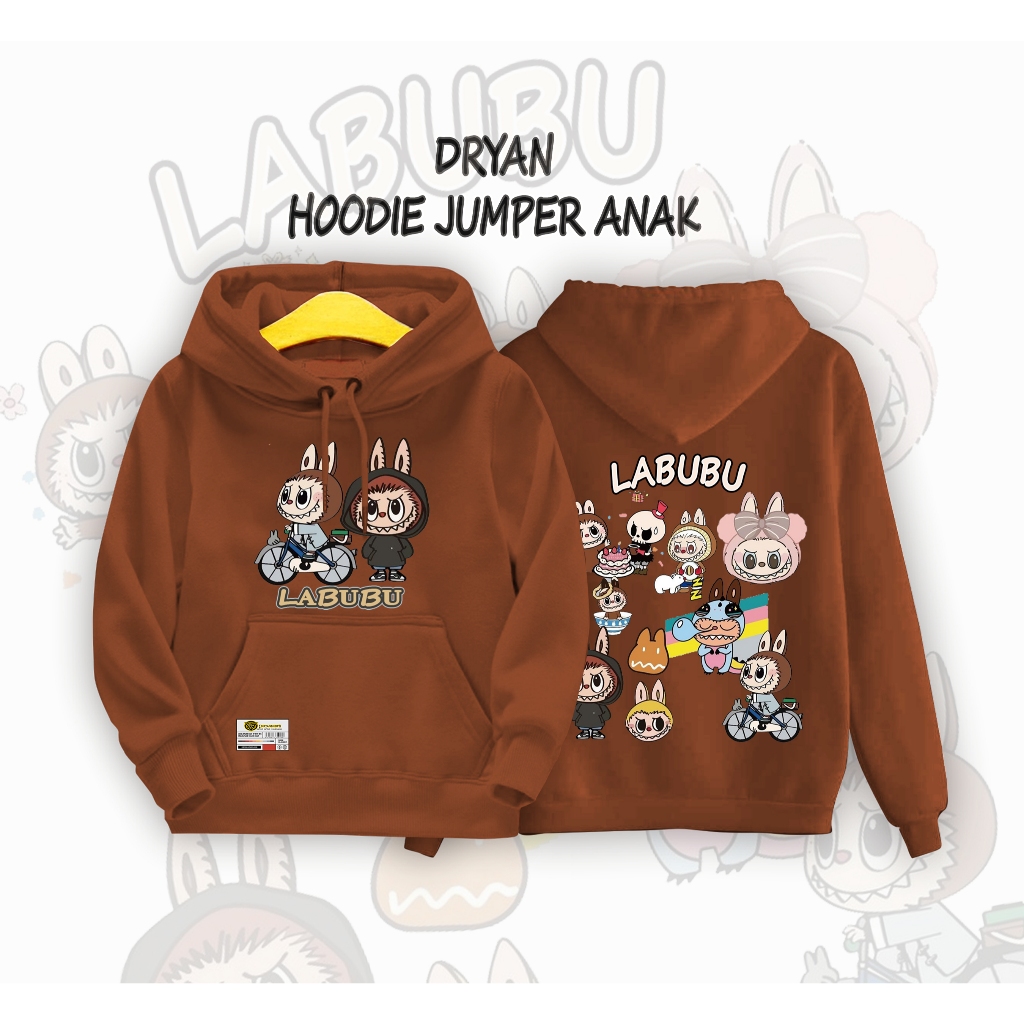Jual Hoodie Jumper Anak LABUBU Usia 2 - 13 Tahun Laki-Laki Perempuan ...