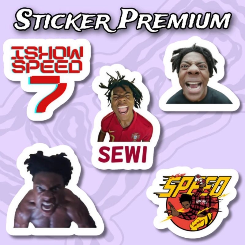 Jual Sticker IShowSpeed Pack isi 5 pcs Large tumbler laptop vinyl ...