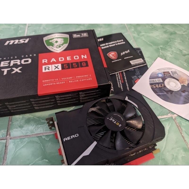 Jual MSI RX 550 2GB OC AERO ITX (Second) | Shopee Indonesia