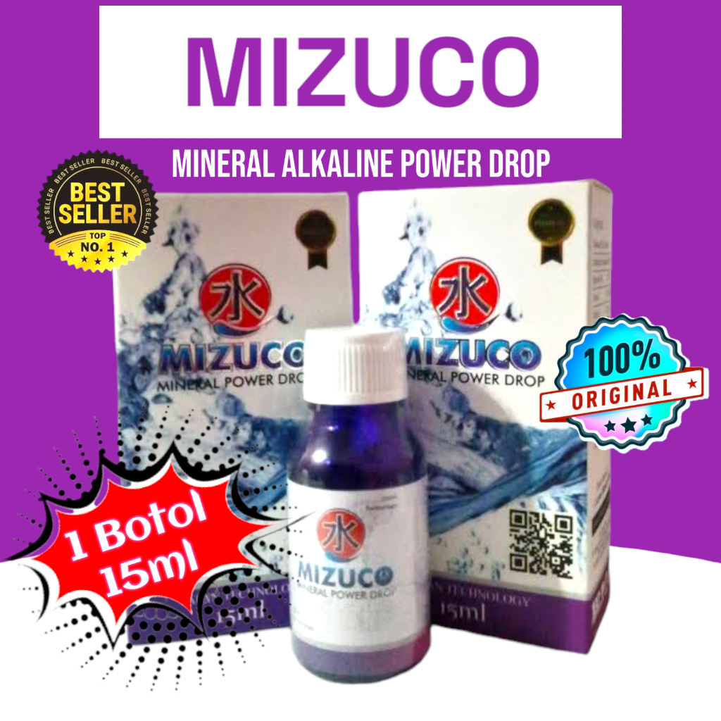 Jual MIZUCO MINERAL POWER DROP ORIGINAL 1 BOTOL 15 ML | Shopee Indonesia