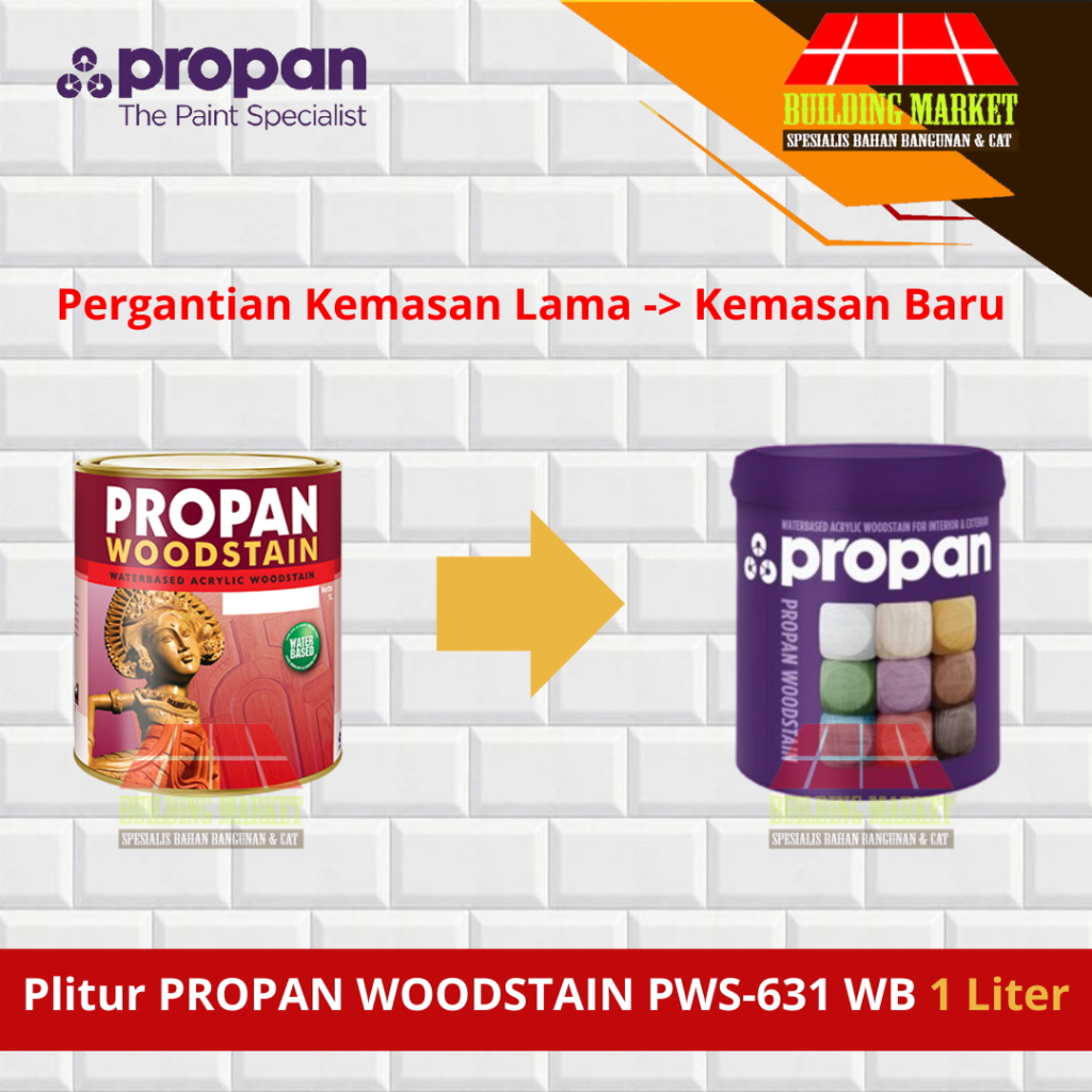 Jual Cat Kayu Politur Plitur Propan Wood Stain PWS-631 Water Based 1 ...