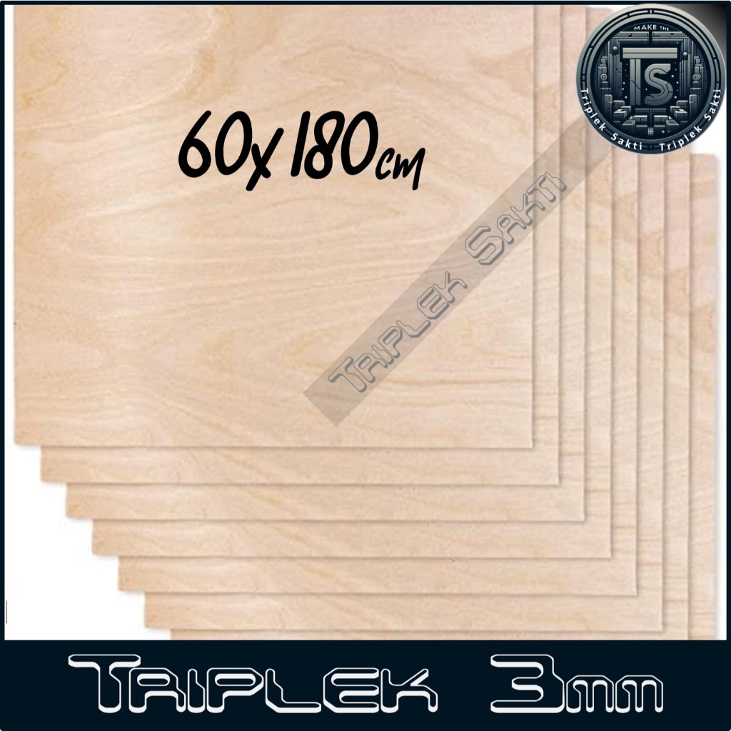Jual Multiplek Triplek 3mm 60x180 cm ISI 3 LEMBAR ( 3 mm | 60x180cm ...