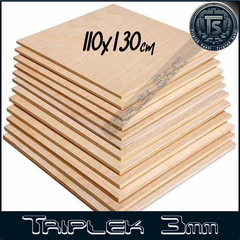 Jual Multiplek Triplek 3mm 110x130 cm ISI 2 LEMBAR ( 3 mm | 110x130cm ...