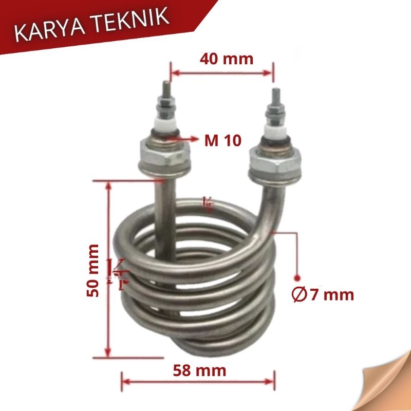 Jual Spiral Heater/Coil Heater/Water Heater pipa 7 mm | Shopee Indonesia