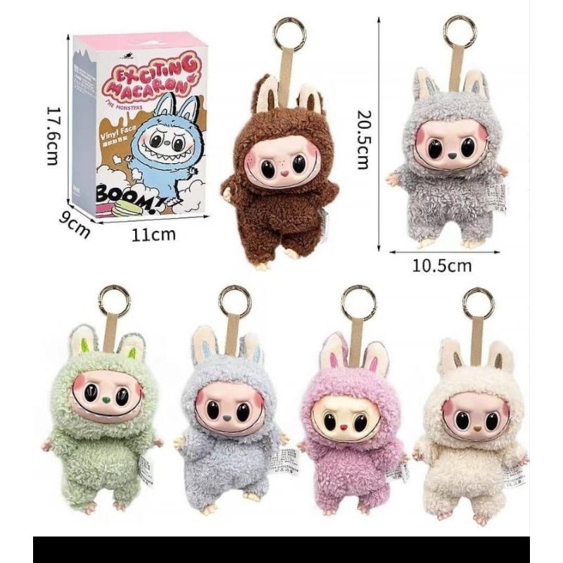 Jual gantungan tas labubu the monsters tasty macarons vinly face blind ...