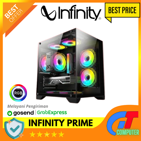 Jual Casing Infinity Prime - microATX Free 3 FAN RGB - Gaming Case ...