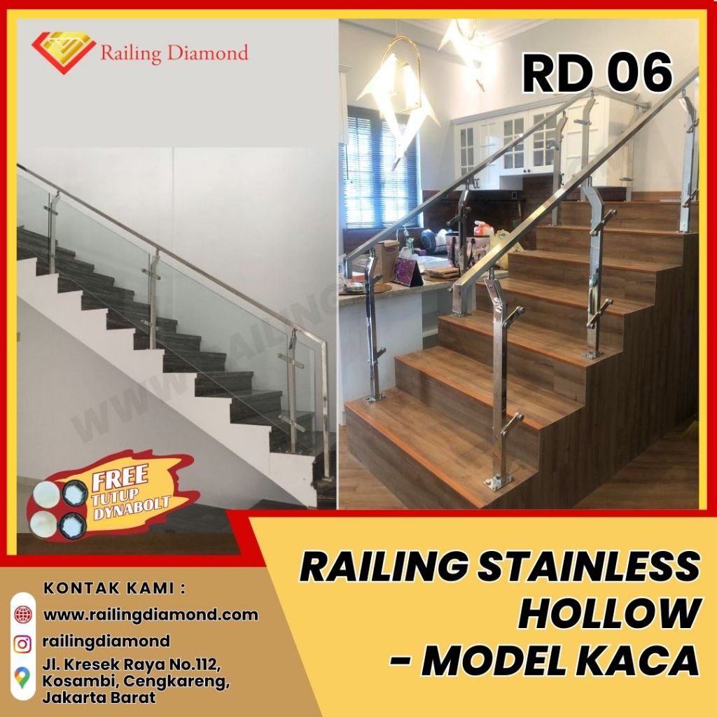 Jual Tiang Railing Tangga Stainless RD 06 | Shopee Indonesia