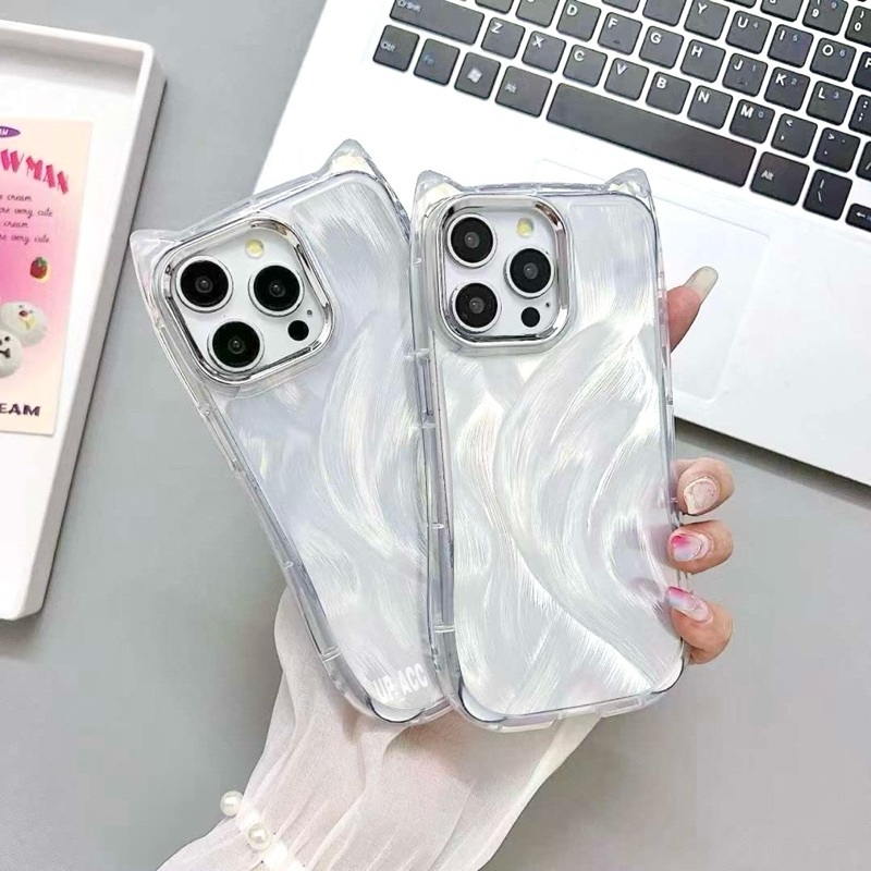 Jual Case Korean Cat Ear IMD 2in1 IPHONE 11 12 13 14 15 PRO MAX PLUS ...