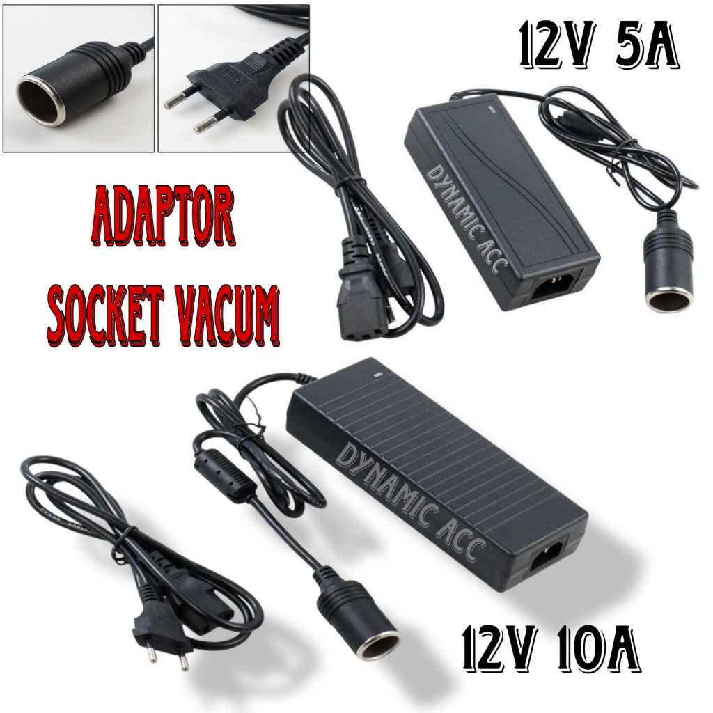 Jual Adaptor Lighter socket Vacum Mobil 120 Watt adapter converter ...