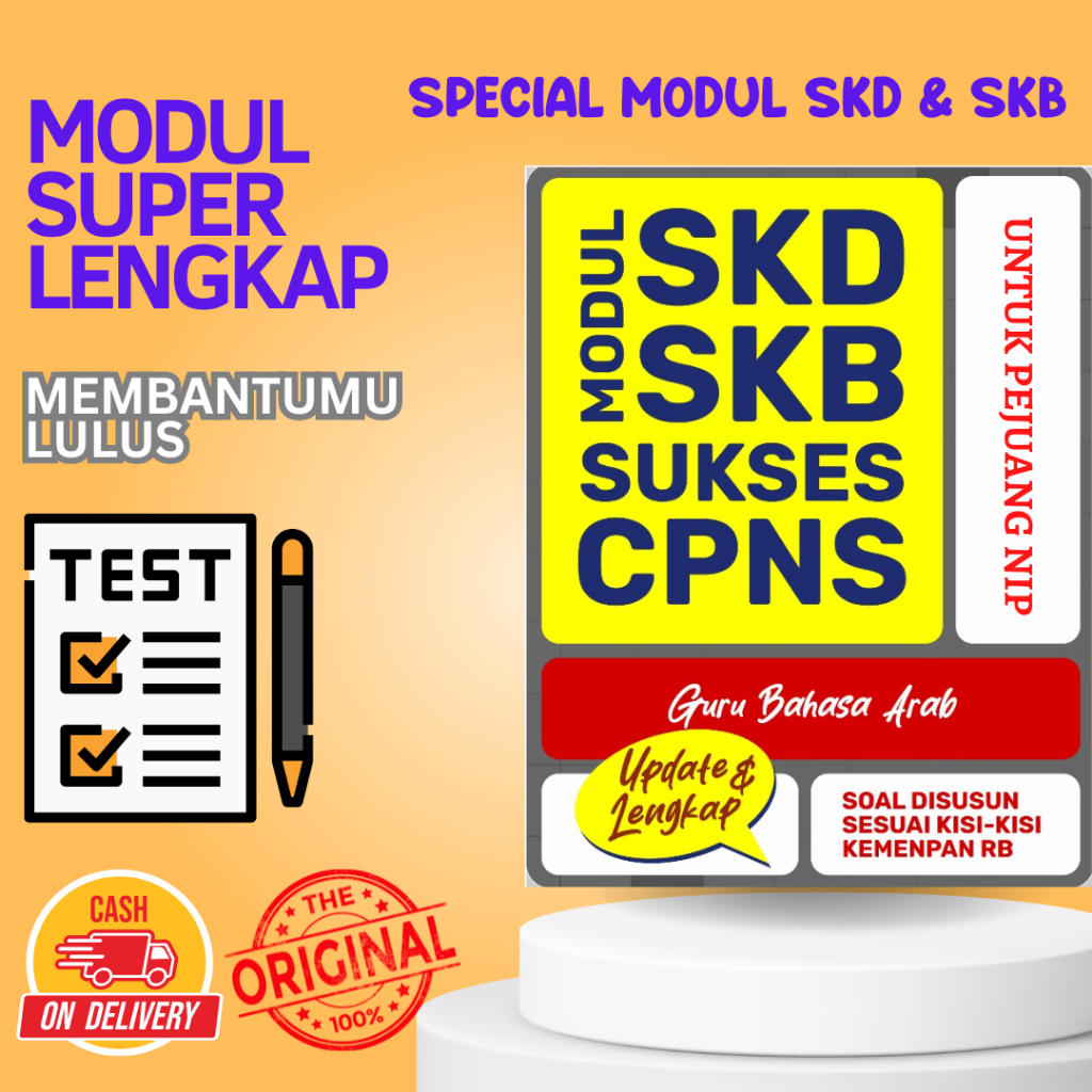 Jual MODUL SKD & SKB CPNS FORMASI GURU BAHASA ARAB TERBARU 2024 | Shopee Indonesia