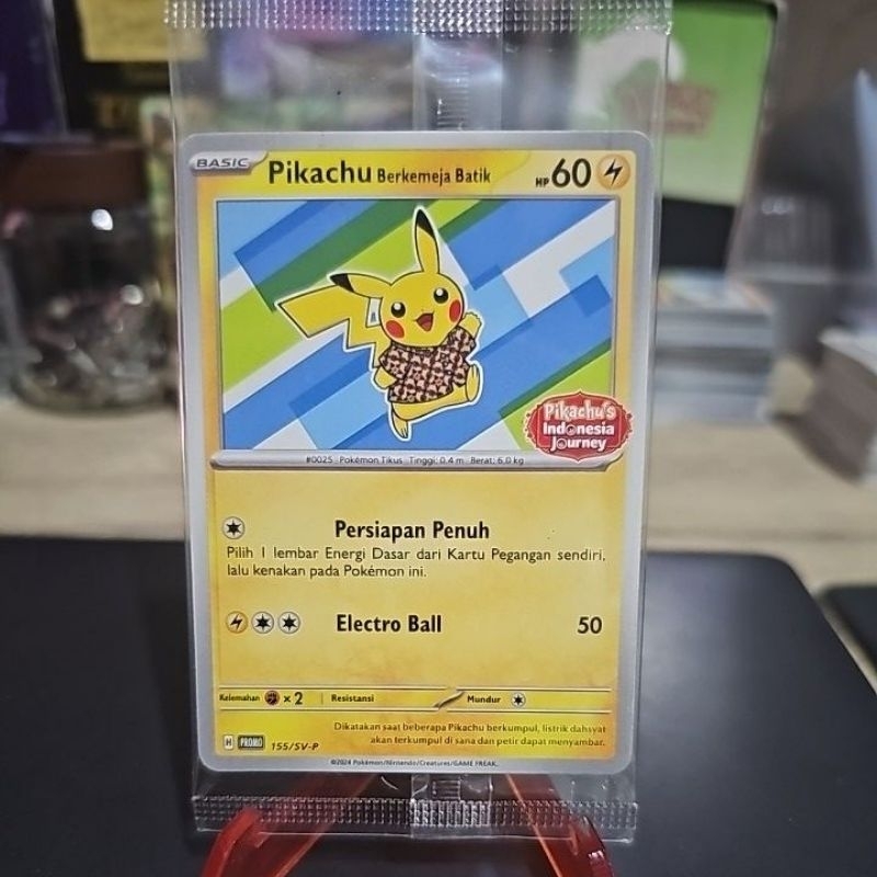 Jual pikachu batik biru original indonesia v3 staryu kartu pokemon | Shopee Indonesia