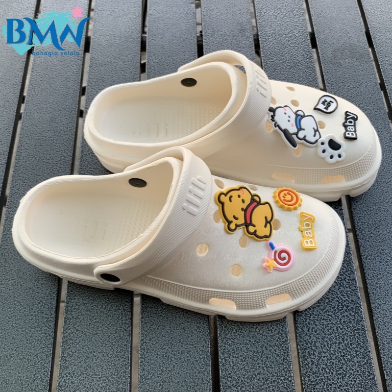 Jual Sandal Wanita EVA Jelly dengan Aksesori Dekorasi Lucu untuk DIY ...