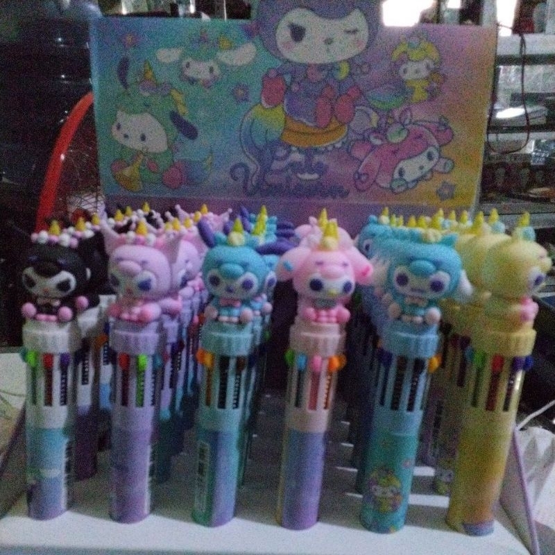 Jual Bolpen Lucu 10 warna 1 box isi 36pcs Random Stationery - Alat ...