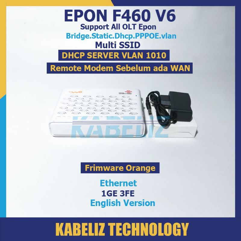 Jual ONU EPON F460 F427 FRIMWARE OREN ONT ZTE V6 MODEM WIFI KABELIZ ...