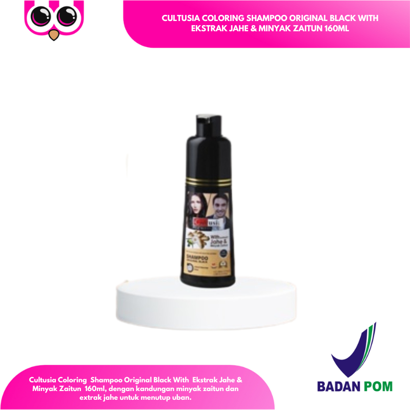 Jual CULTUSIA COLORING SHAMPOO ORIGINAL BLACK WITH EKSTRAK JAHE ...