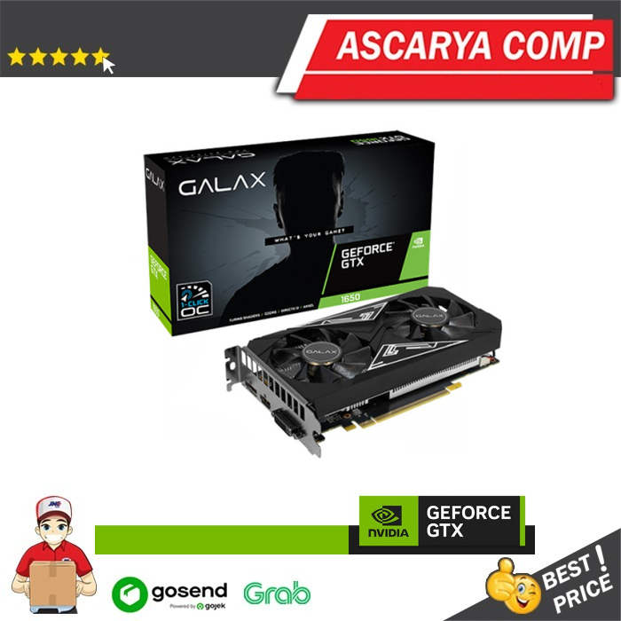 Jual GALAX Geforce GTX 1650 EX PLUS 1-Click OC 4GB GDDR6 / VGA Card ...