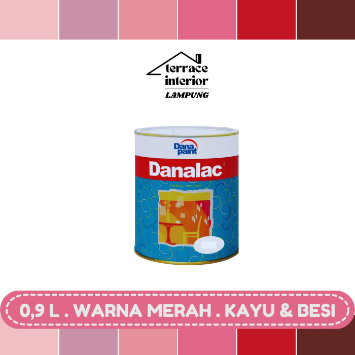 Jual Cat Kayu & Besi Danalac Danapaint Warna Merah 0.9 L | Shopee Indonesia