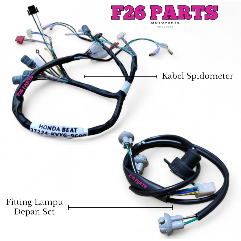 Jual Paket Kabel Speedometer Beat Karbu Set Fitting Lampu Depan KVY ...