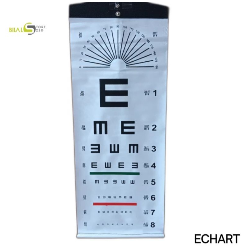 Jual RB Snellen Chart Test Mata / Snelen Chart Alat Test Rabun / Alat ...