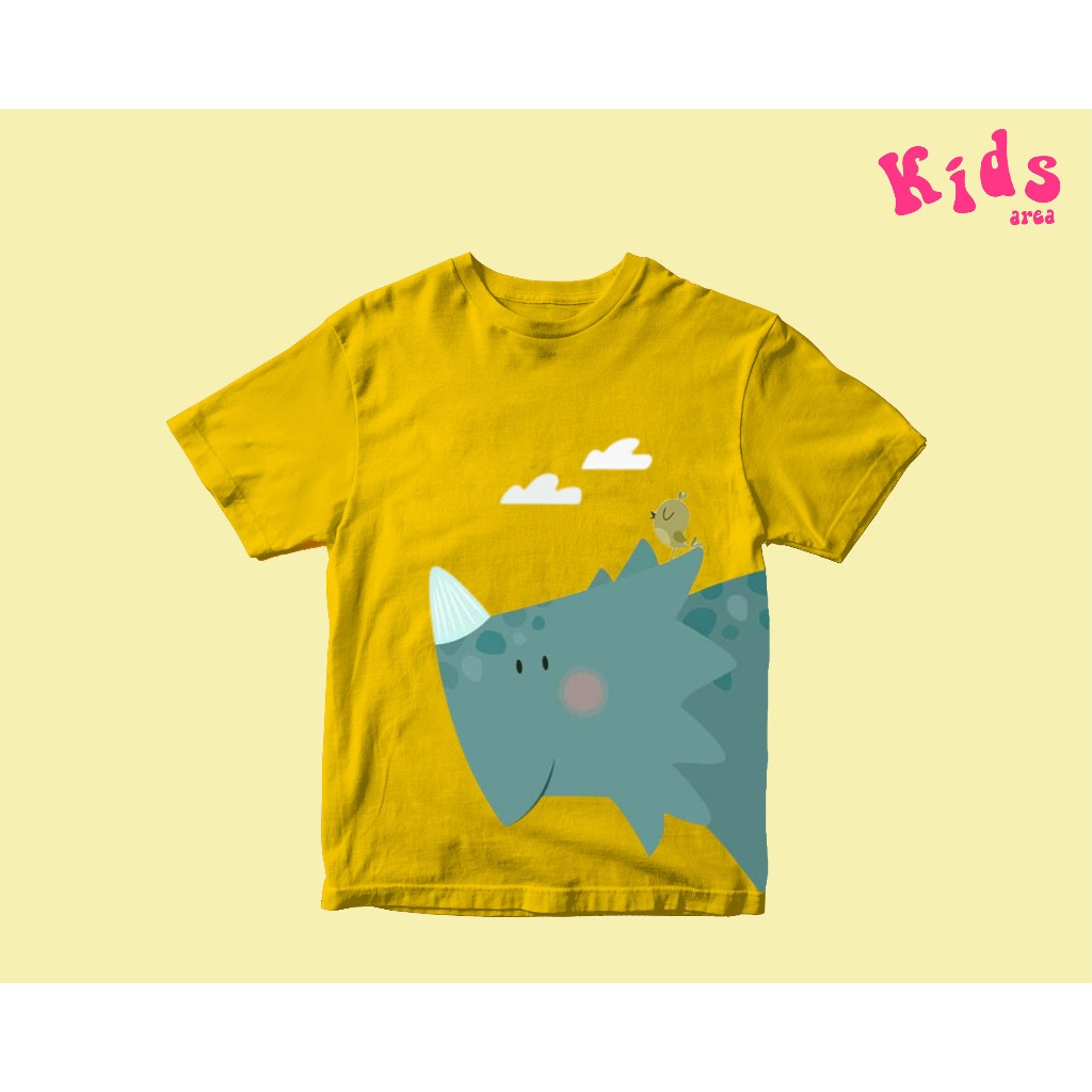 Jual Baju dan Kaos Anak Laki laki dan Perempuan Motif Dinosaurus Badak ...