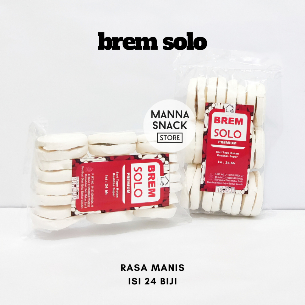 Jual Manna Snack - Brem Solo Putih Cemilan Tradisional Manis Oleh-oleh ...