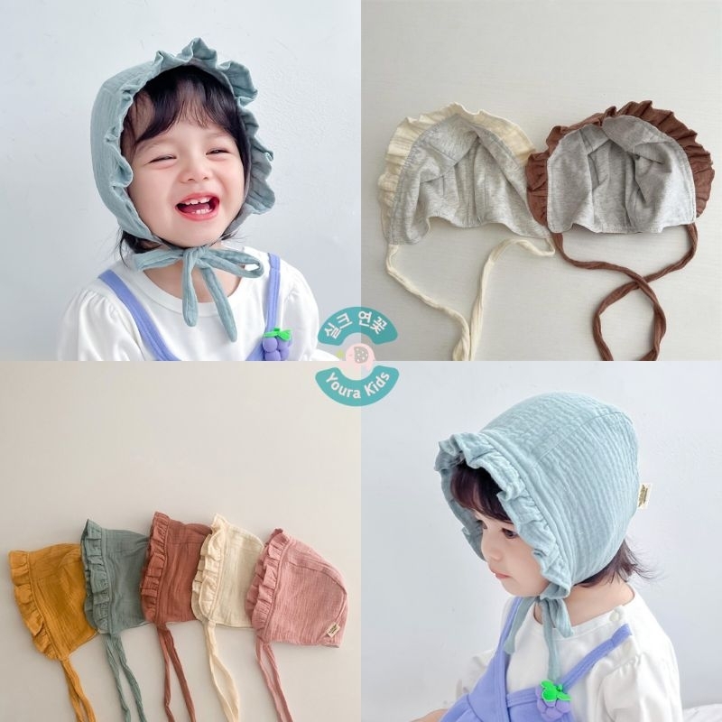 Jual 0-18 bln | Topi BONNET Anak Bayi Newborn-ENGLISH MODEL V3-New ...