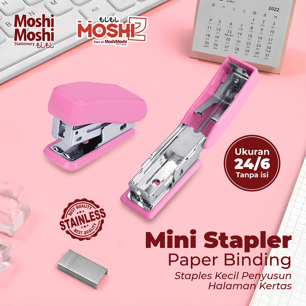 Jual Mini Stapler Paper Binding Portable Staples Kecil Tanpa Isi Penyusun Jilid Halaman Kertas ...