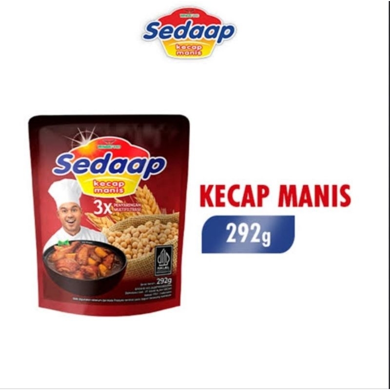 Jual Kecap Manis Sedap Refill Kemasan 292 ML | Shopee Indonesia