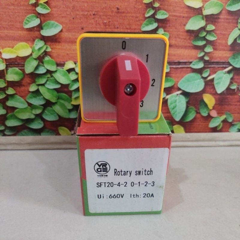 Jual Rotary Switch SFT20-4-2 SA16 0-1-2-3 2P VORGE Selector Saklar ...