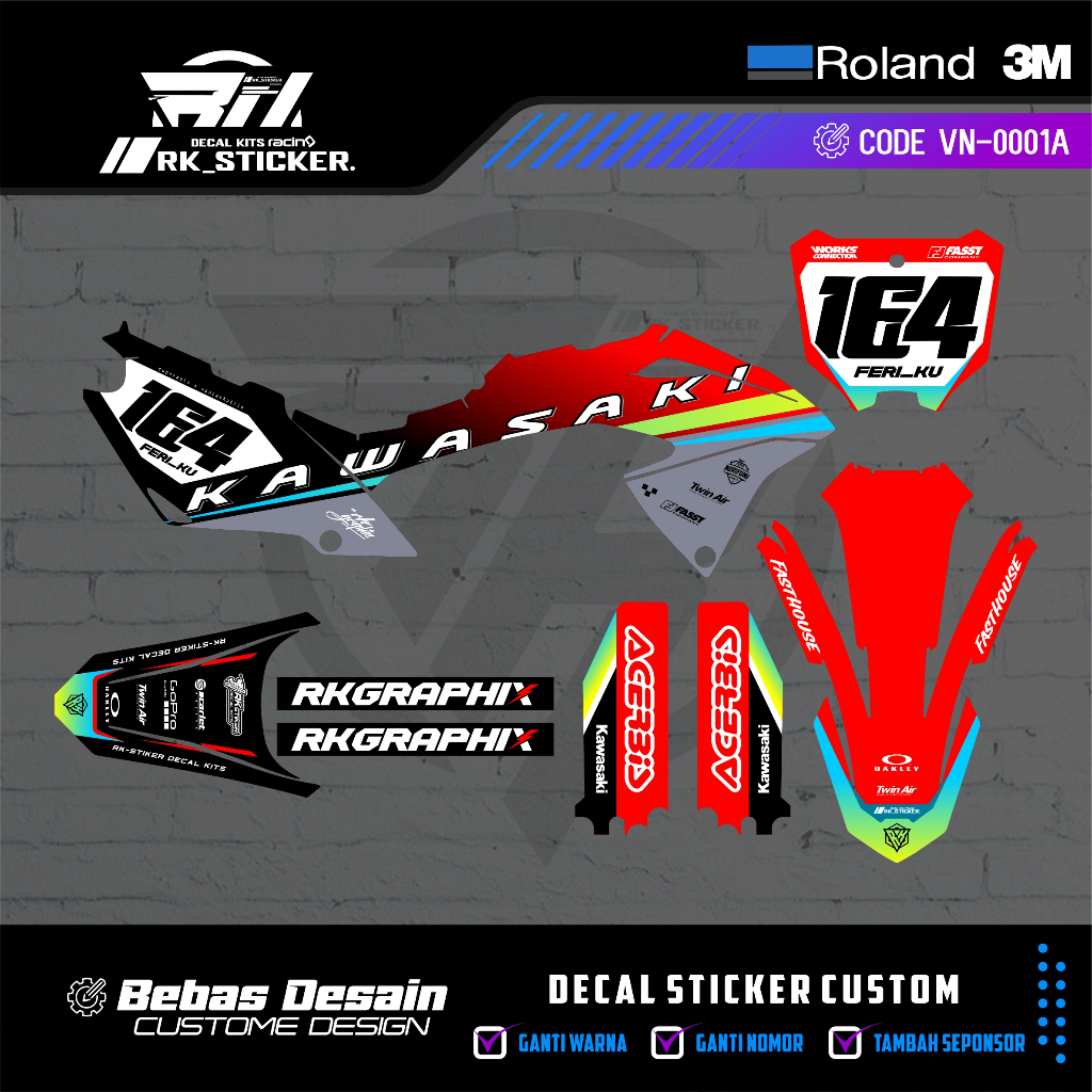 Jual Decal Stiker klx 150 bf - Skotlet motor fullbody klx 150 bf FREE ...