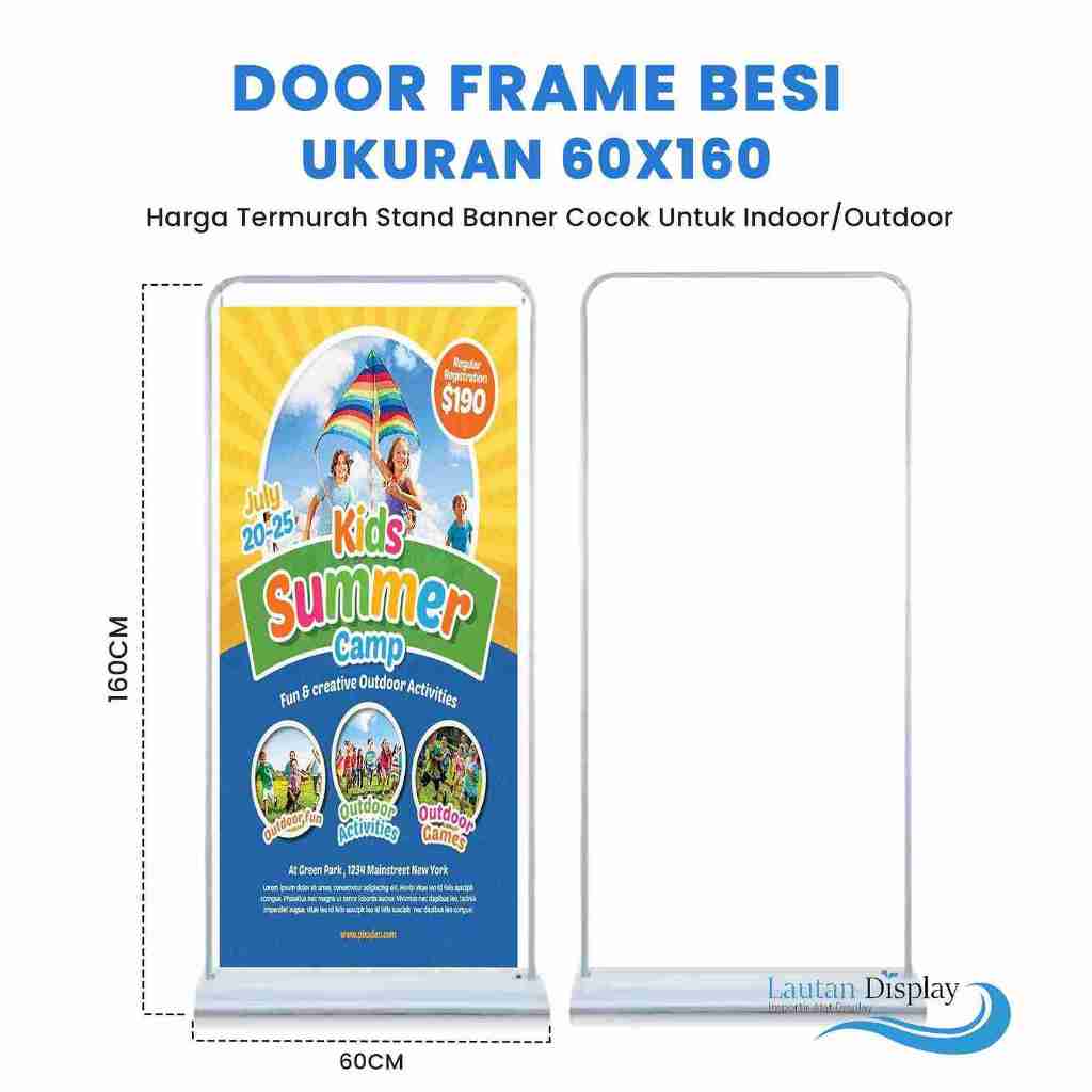 Jual Standing Door Frame Banner Besi / Watertank Stand Baner Berdiri ...