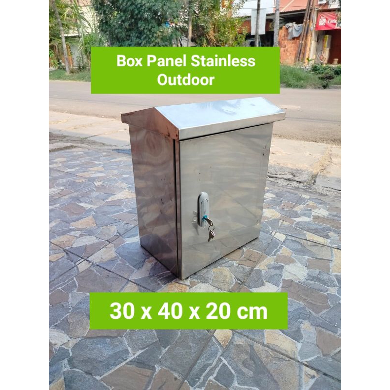 Jual Box Panel Listrik Outdoor stainless 30 x 40 x 20 cm | Shopee Indonesia