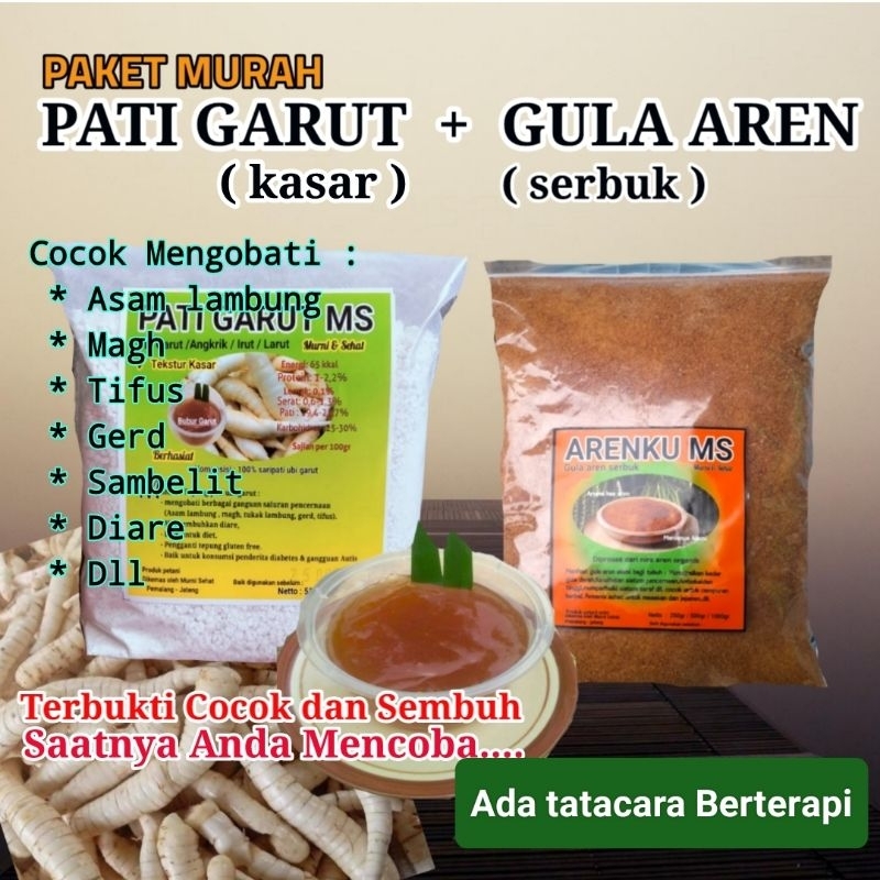 Jual TEPUNG PATI GARUT Kasar 2kg + GULA AREN Serbuk 1kg | Shopee Indonesia