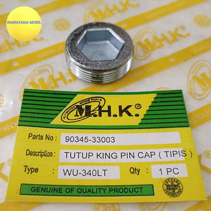 Jual TUTUP KING PIN CAP TOPI KING PIN TIPIS TOYOTA DYNA SAURUS WU340LT ...