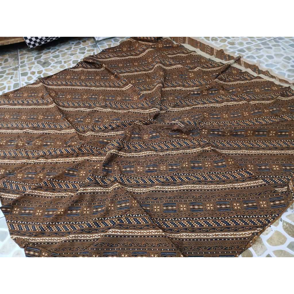 Jual Kain Batik SOLO (Bahan Paris) motif sogan udan liris B | Shopee ...