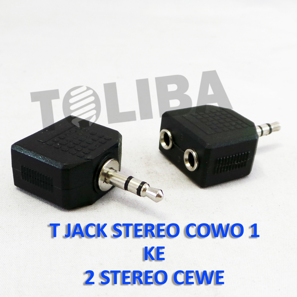 Jual konektor converter jack T mini stereo cowo 1 to 2 cover cewe ...