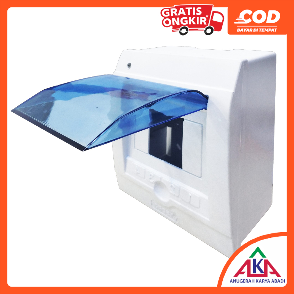 Jual VISERO VCB-04LED Kotak Box MCB 4 Group Cover Transparan Terminal ...