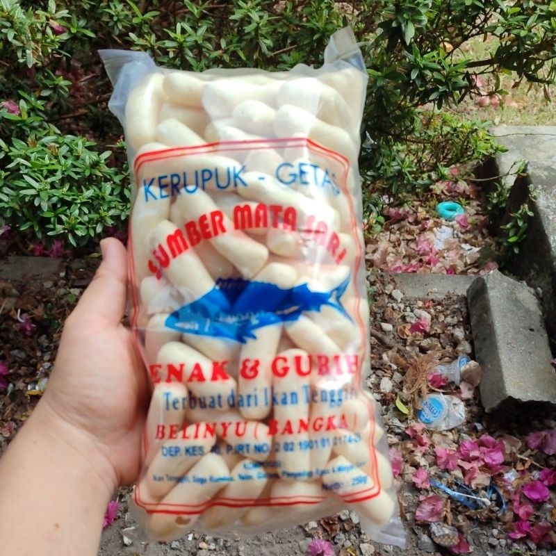 Jual Getas Ikan Tenggiri khas bangka Merk Sumber Mata Sari oleh oleh ...