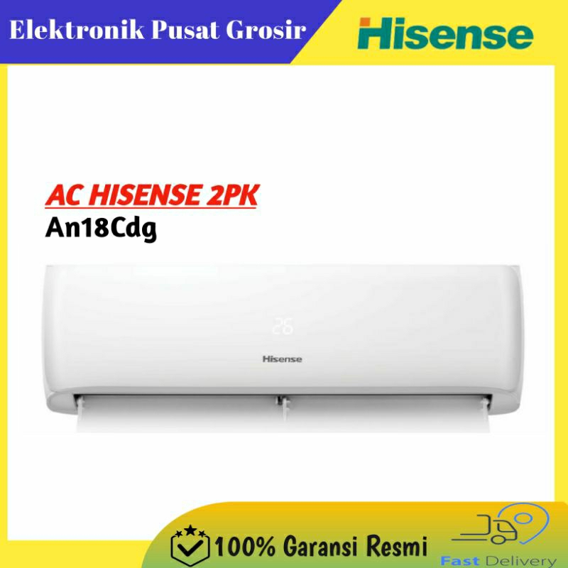 Jual AC HISENSE 2 PK AN18CDG AC SPLIT 2 PK STANDAR GOLD FIN R32 AN 18 ...