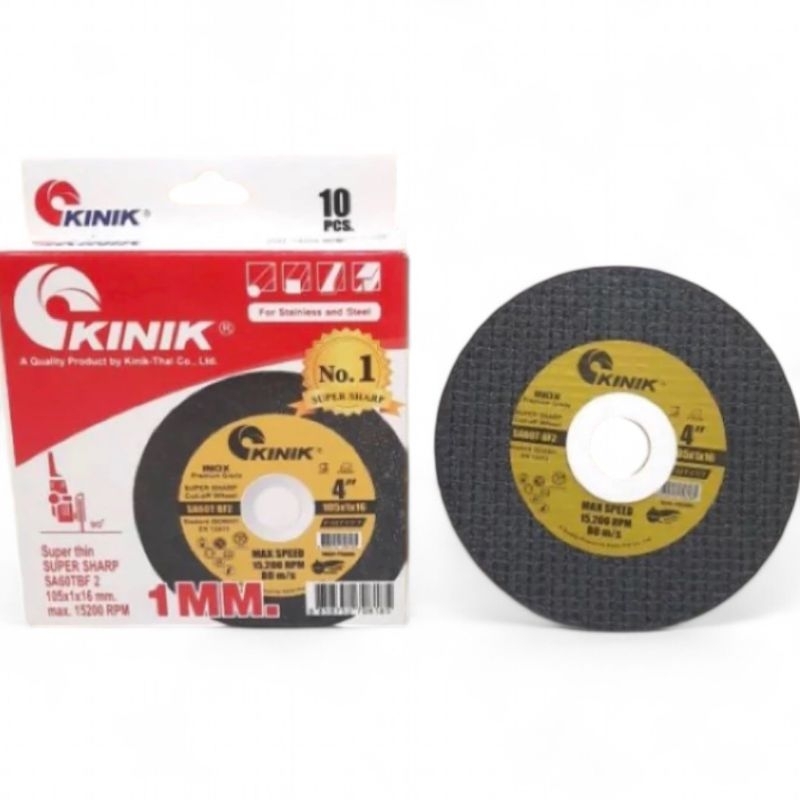 Jual KINIK INOX 10PCS Mata Gerinda Potong 4" Inch x 1MM | Shopee Indonesia