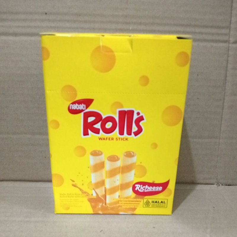 Jual Roll's Wafer Stick Richeese Nabati Isi 20 | Shopee Indonesia