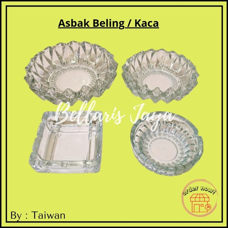 Jual Asbak Kristal / Asbak Kaca / Asbak Beling / Asbak Bulat / Asbak ...
