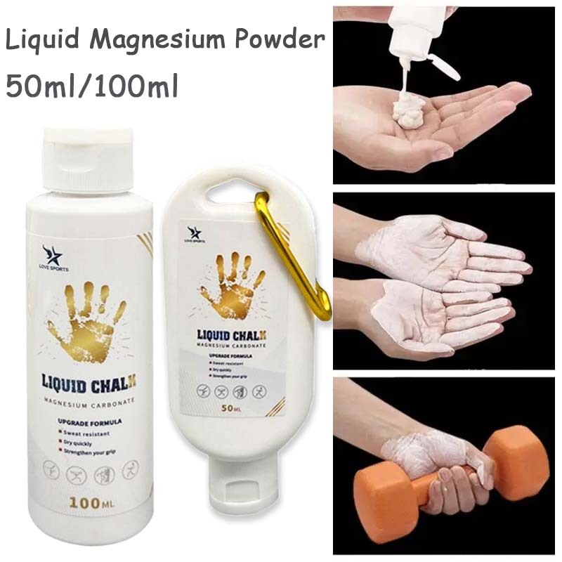 Jual 50/100ml Liquid Chalk Portable Magnesium Gym Chalk Anti Slip Chalk ...