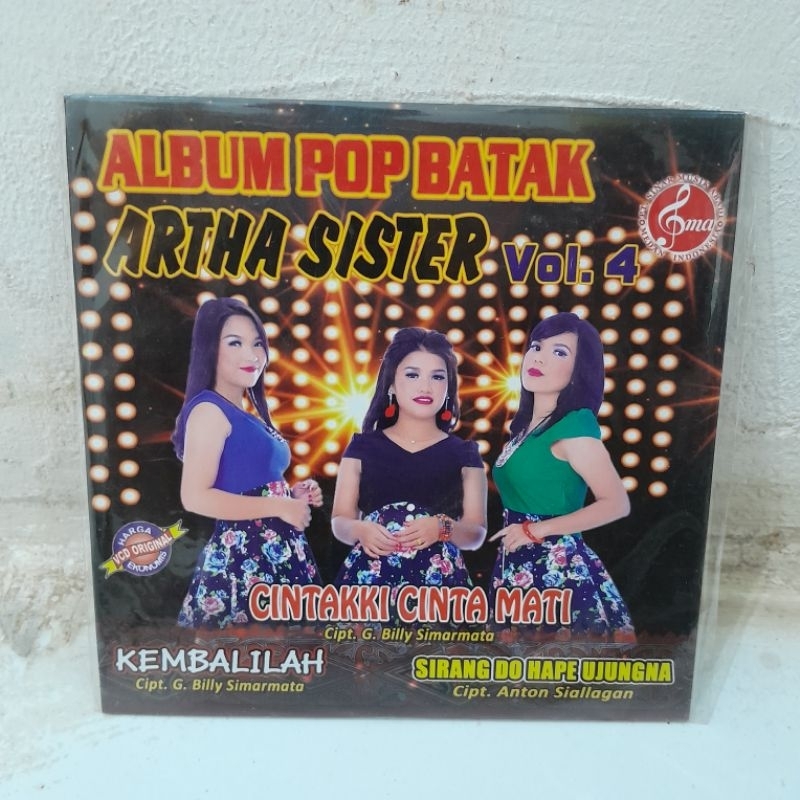 Jual VCD Original Asli Album Pop Batak ARTHA SISTER . Vol 4 . | Shopee Indonesia