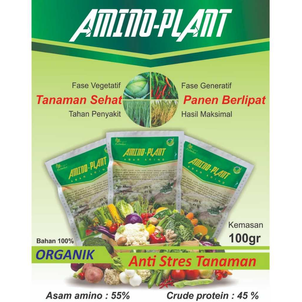 Jual Pupuk Organik Asam Amino Plant 100gr Tanaman Aminosan untuk Buah ...