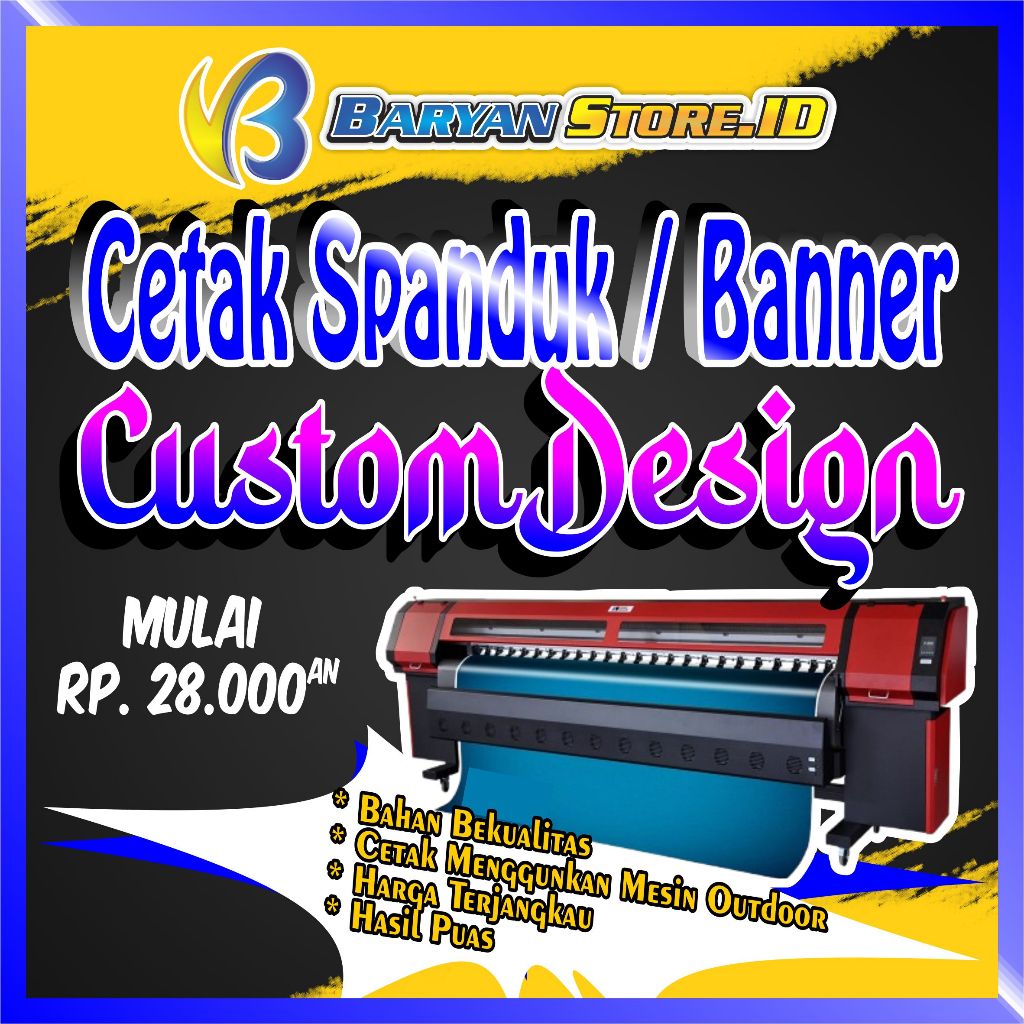 Jual Spanduk Banner Jualan Custom Design Free | Shopee Indonesia