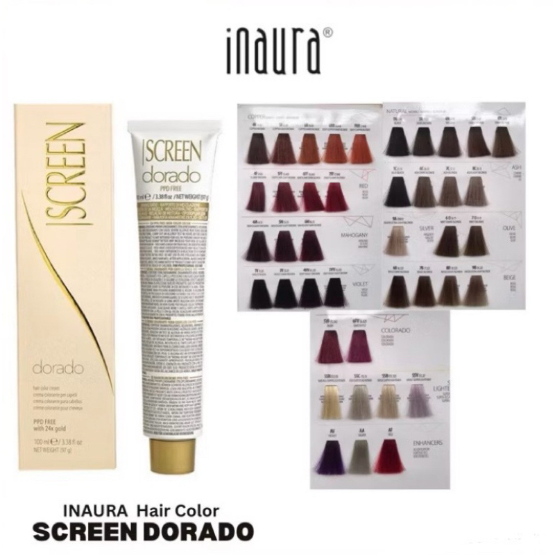 Jual Inaura Screen Dorado Hair Color Cream Pewarna Rambut 100 ML ...