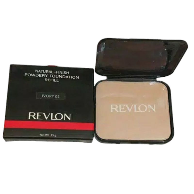 Jual Revlon Natural Finish Powdery Foundation | Bedak Basah | Refill ...