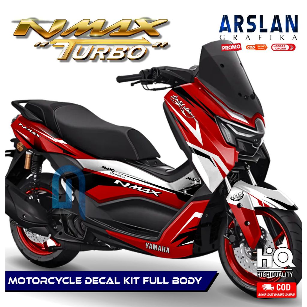 Jual Decal NMAX Turbo Full Body - Stiker NMAX Terbaru 2024 Fullbody ...