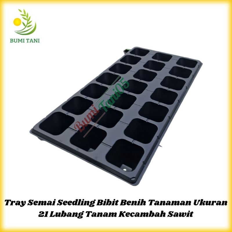Jual Tray Semai Benih Seedling Pot Tray 21 Lubang Tanam Ketebalan 1.0mm ...